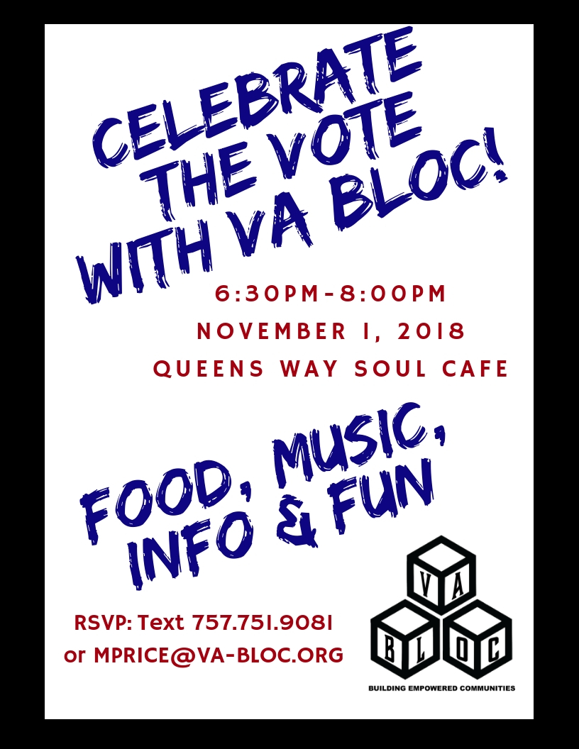 Nov 1st: Celebrate the Vote Party! – VA BLOC