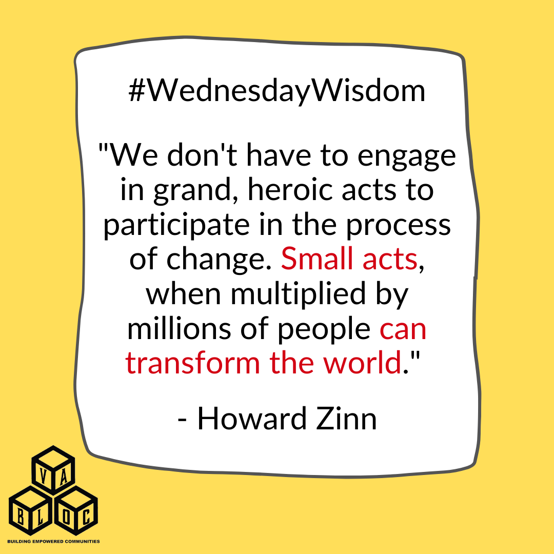 Wednesday Wisdom – VA BLOC